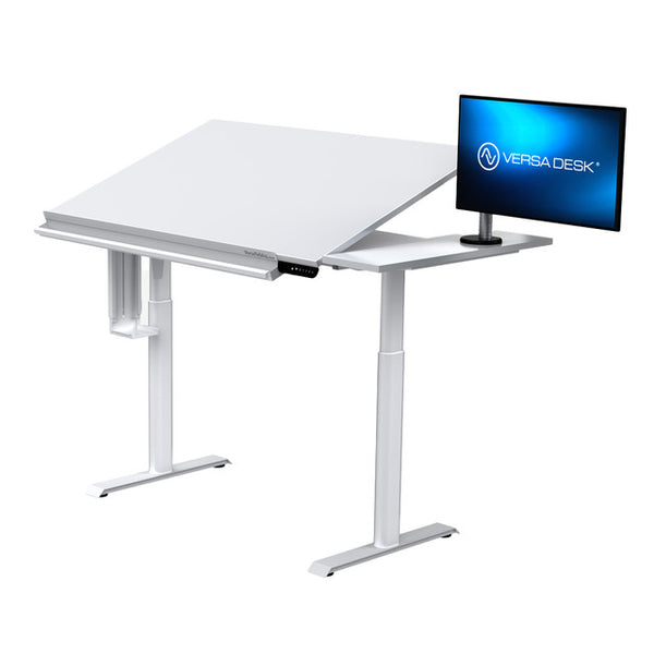 Versadesk Powerlift Electric Drafting Table Standingdesklife